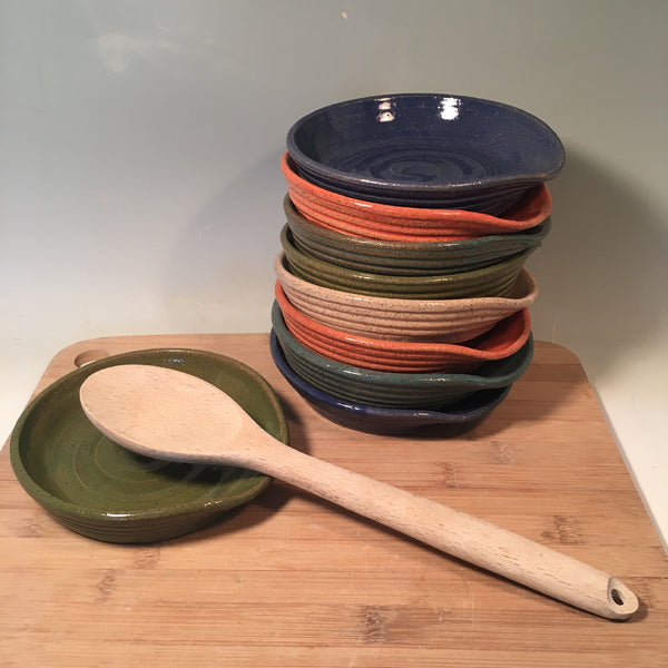 Spoon rest – Fatty Frog Pots Handmade Pottery